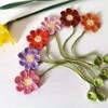 Set of 3 Handmade Tiny Flowers, Crochet Forget-me-not Flowers Applique ...
