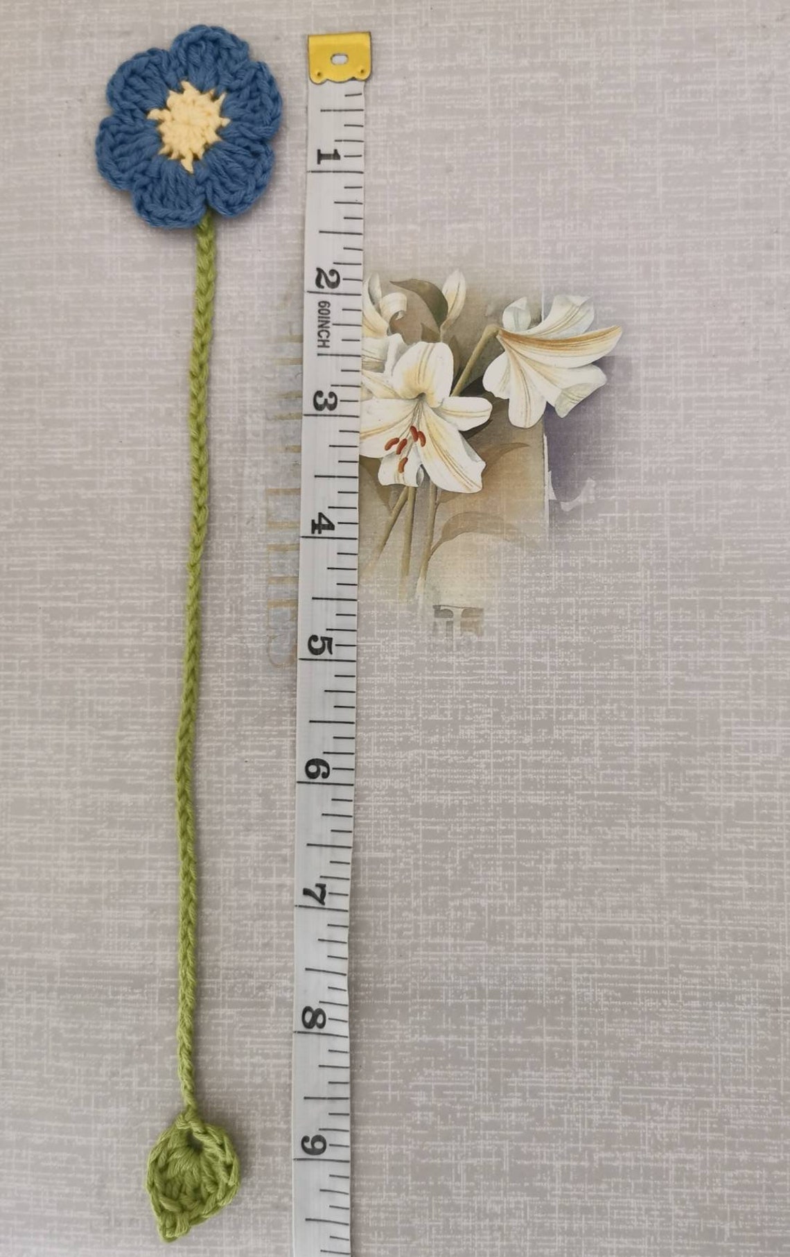 Handmade Forget me not Bookmark Crochet Flowers Bookmark | Etsy