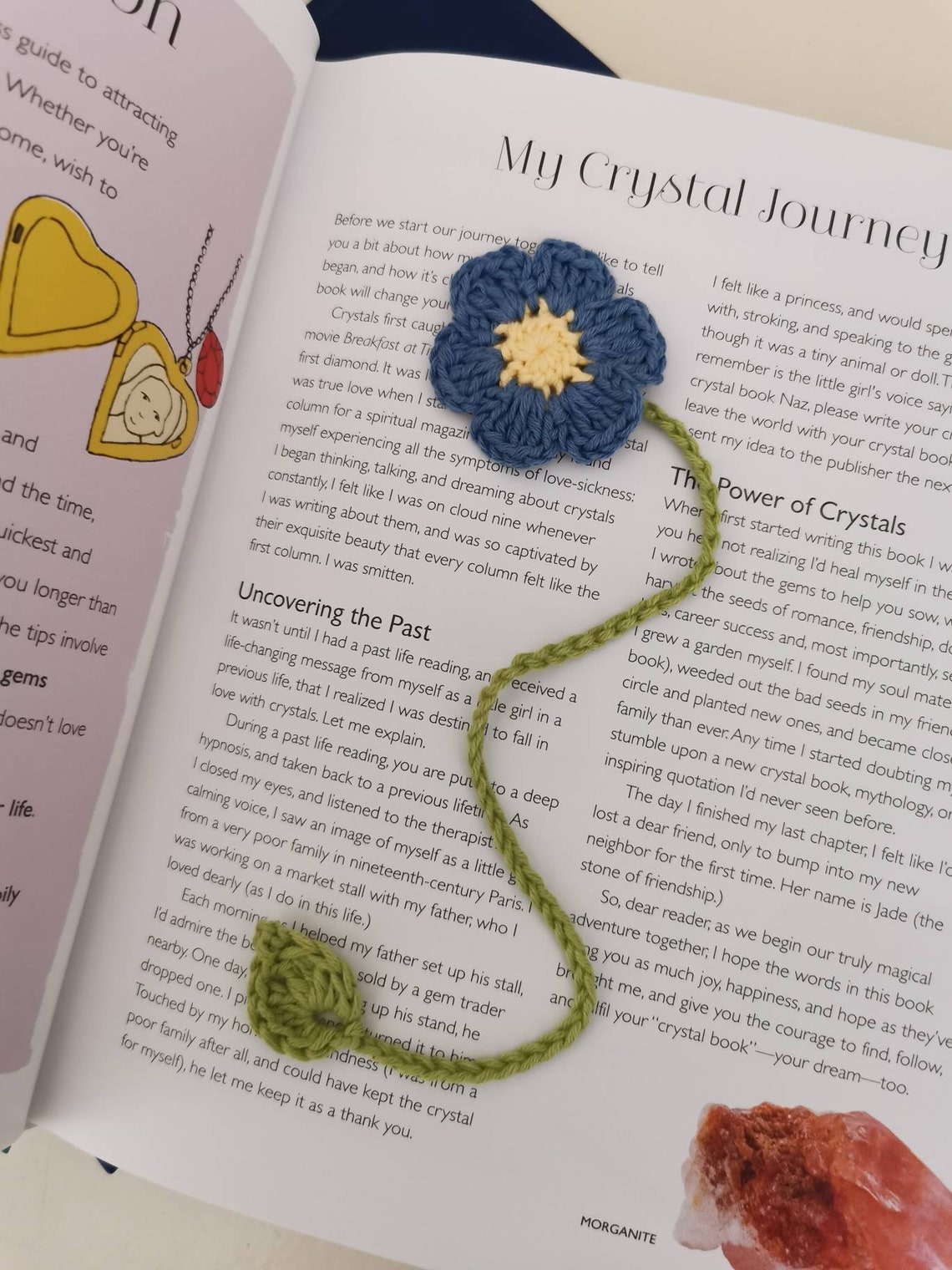 Handmade Forget me not Bookmark Crochet Flowers Bookmark | Etsy