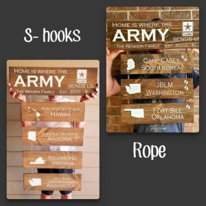 Handmade Military Duty Station Sign: Army Pride Legacy Decor - Etsy