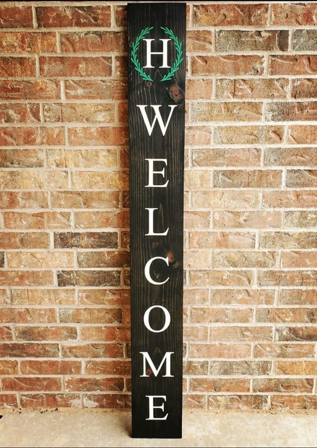 Personalized Rustic Wood Welcome Sign - Front Door Decor - Etsy
