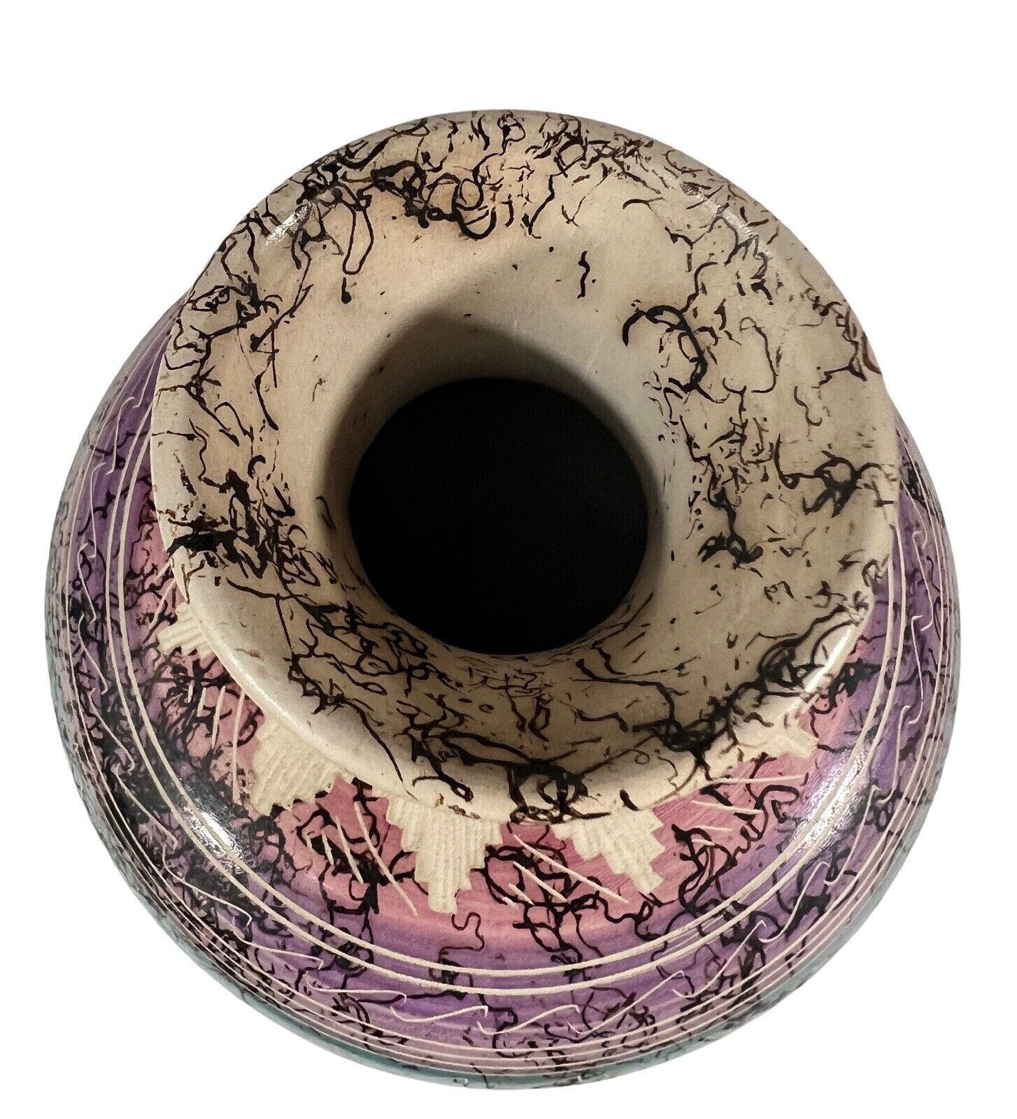 Native American Yolanda Wille Navajo Horsehair Vase Signed - Etsy