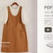 Easy Pattern A Line Overall Jumper Dress PDF Sewing Pattern - Etsy