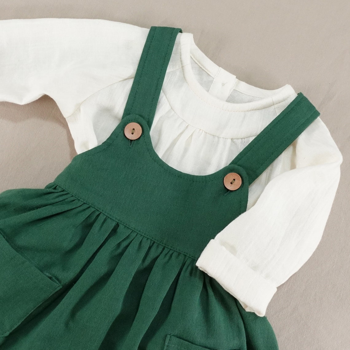 Girl and Baby Pinafore Dress Pattern Apron Dress PDF Sewing | Etsy