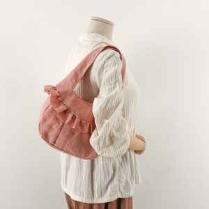 Easy Pattern | Ruffle Hobo Bag Sewing Pattern | Ruffle Shoulder Bag PDF ...