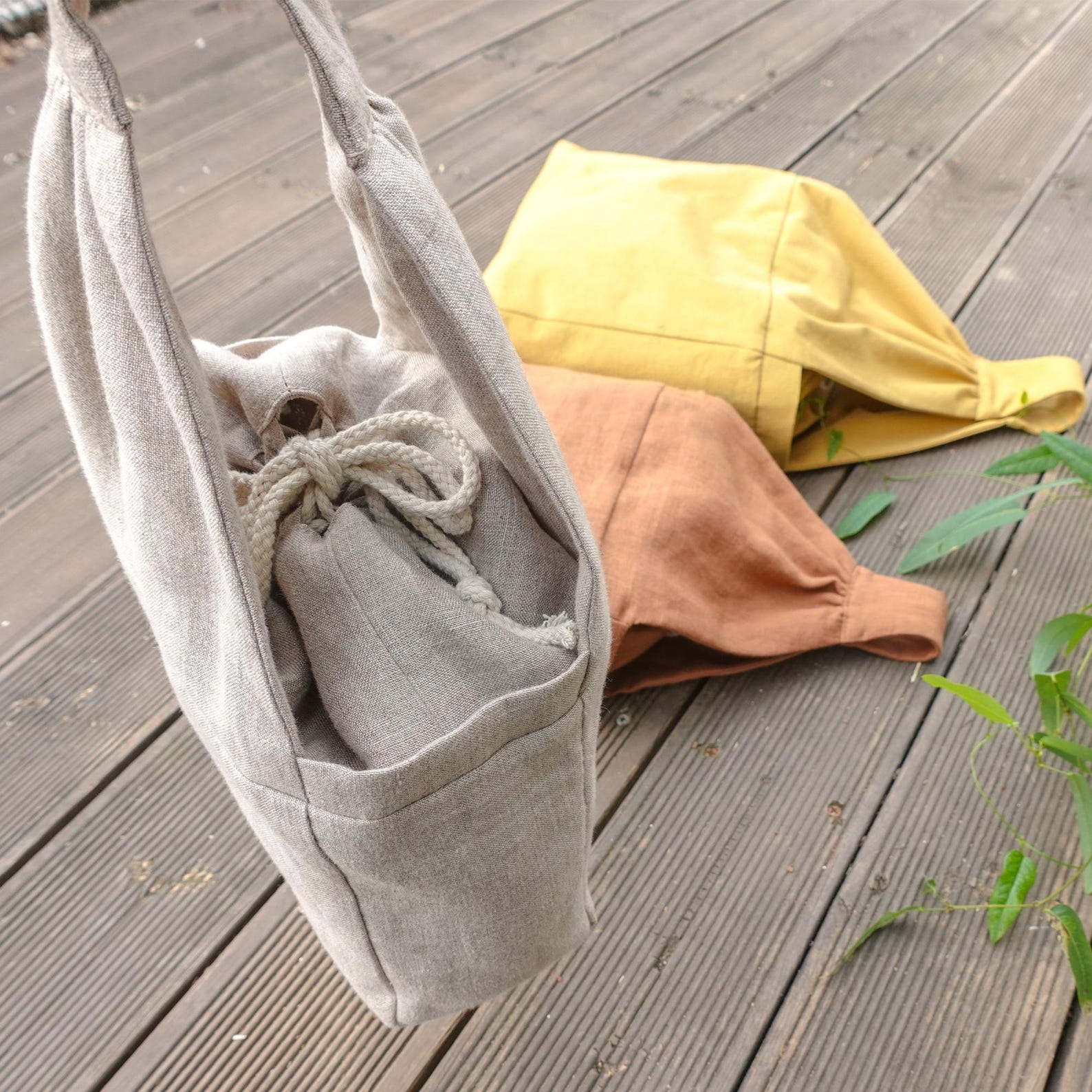 Bucket Bag Sewing Pattern | Drawstring Bag Sewing Pattern | Project ...