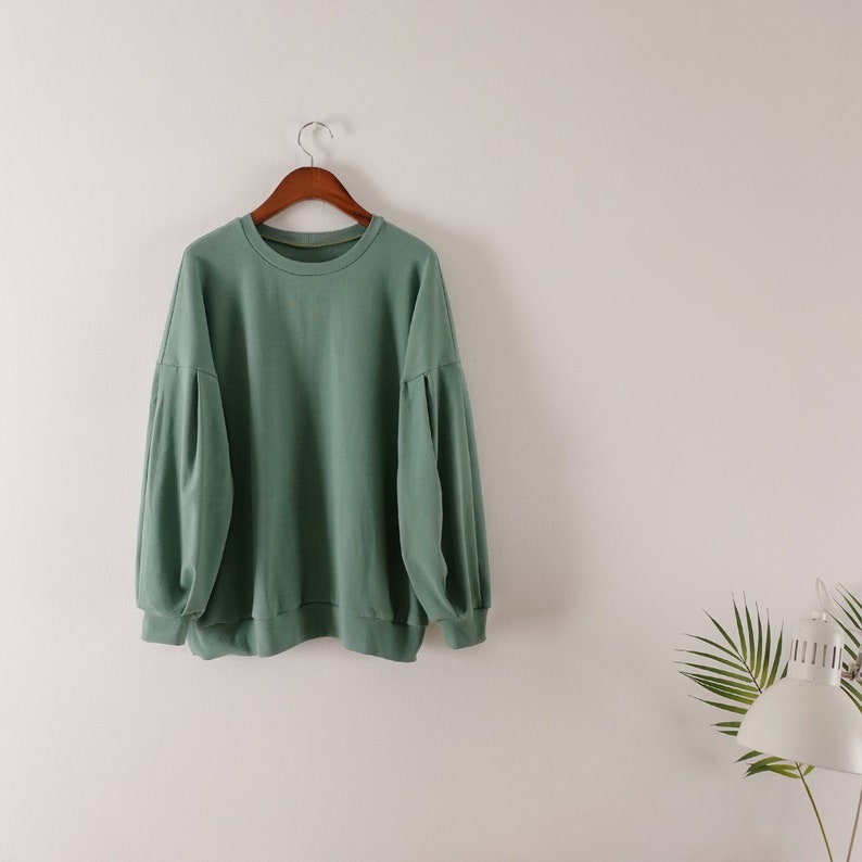 Easy Pattern Drop Shoulder Puff Sleeve Oversized T-shirts - Etsy