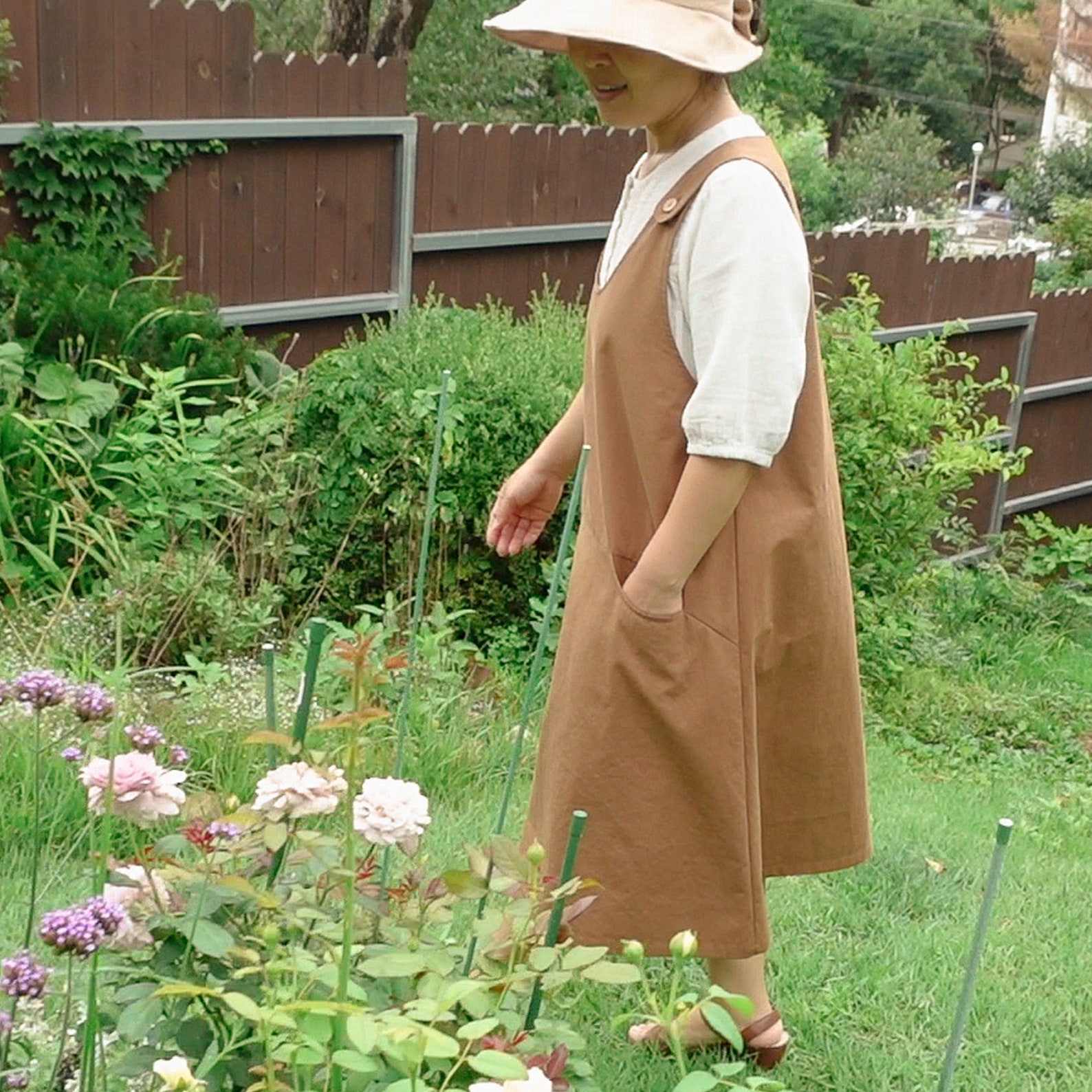 Easy Pattern A Line Overall Dress PDF Sewing Pattern for Women Dress ...