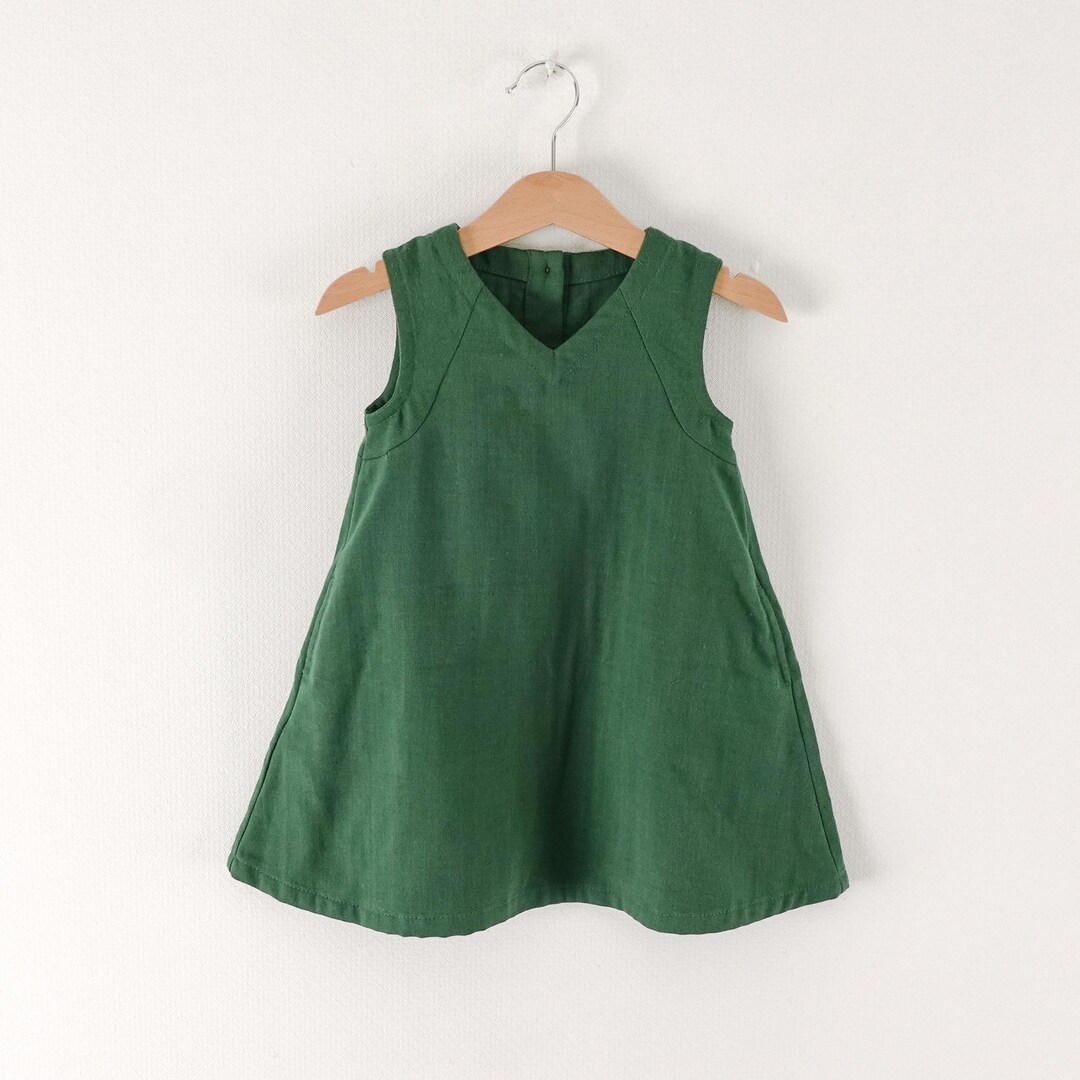 Easy Girl Pattern | A Line Sleeveless Dress PDF Sewing Pattern for Girl ...