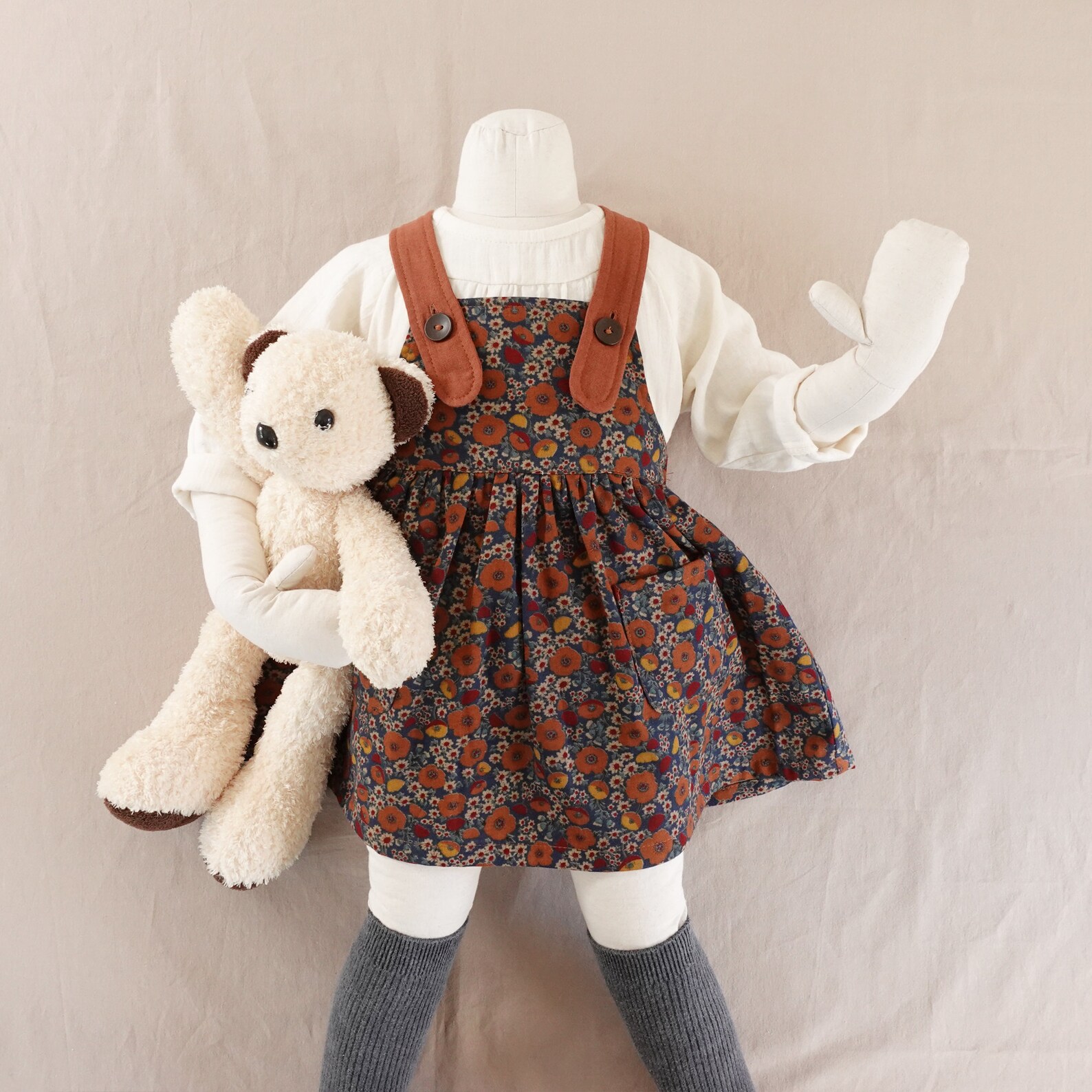 Girl and Baby Pinafore Dress Pattern Apron Dress PDF Sewing - Etsy