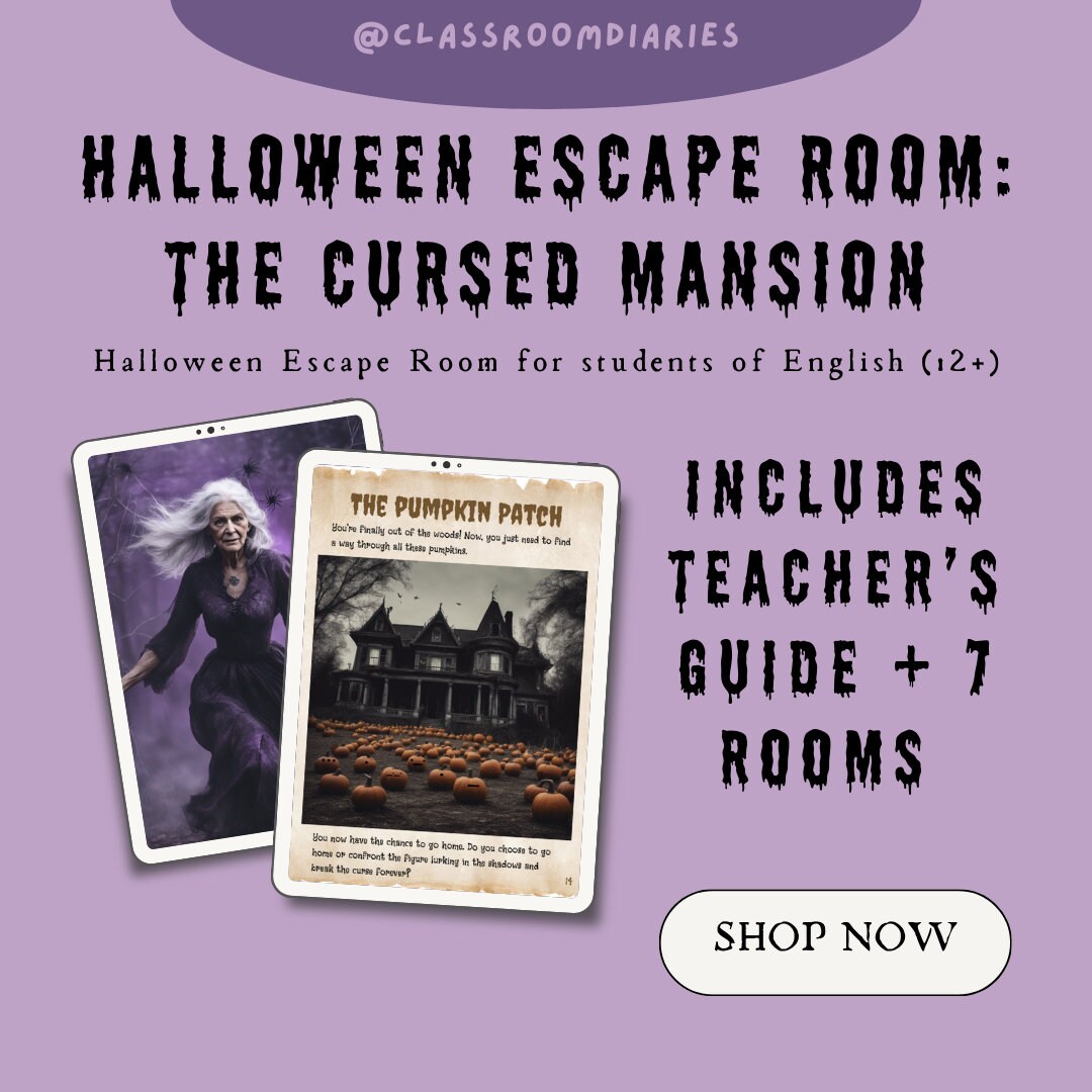Printable Interactive Halloween Escape Room English - Etsy