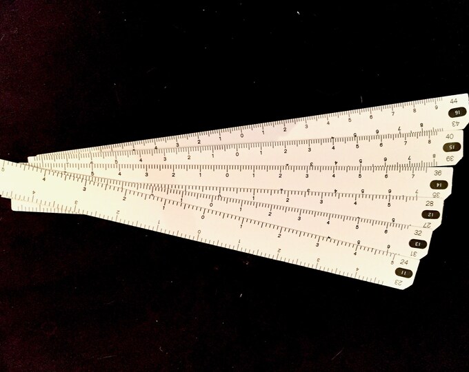 Silver Reed KR6 KNIT CONTOUR - Stitch Scale Set "0" Center 11-16 Mfg ...