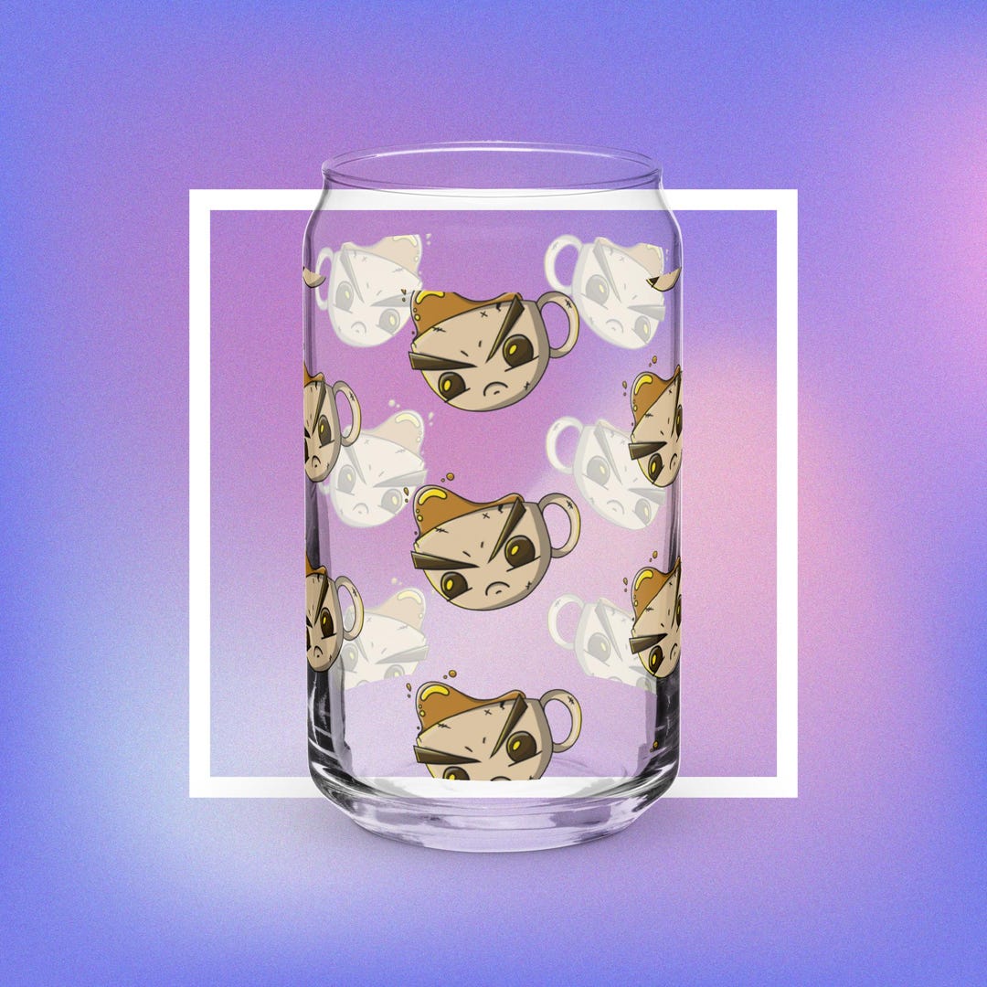 Cute Angry Espresso Glass Can Cup / Cute Coffee Gift / Iced Coffee - Etsy