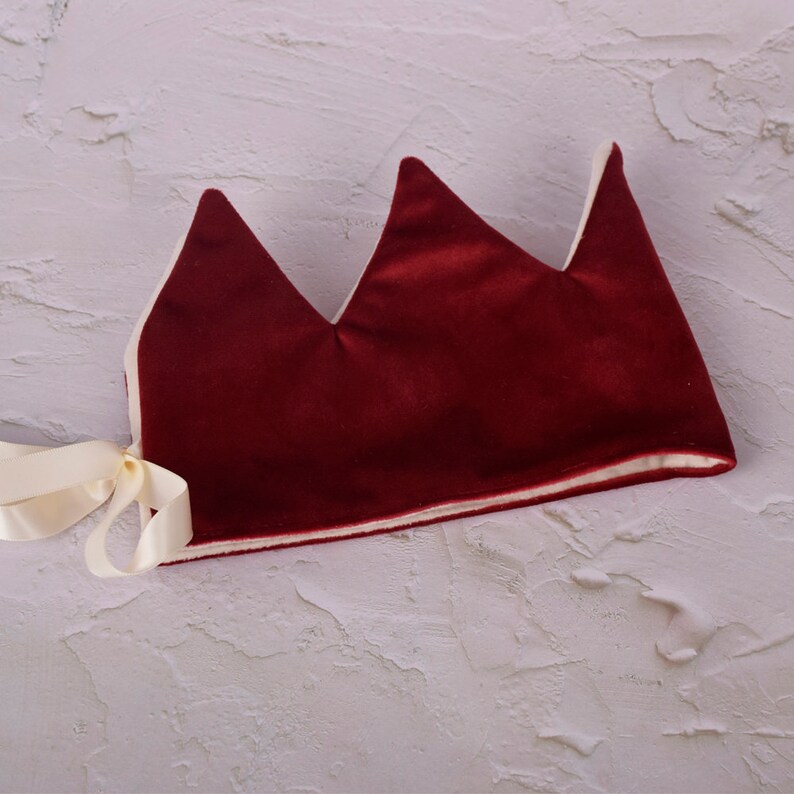 Birthday Crown Velvet Crown Dress Up Princess Crownsequins | Etsy