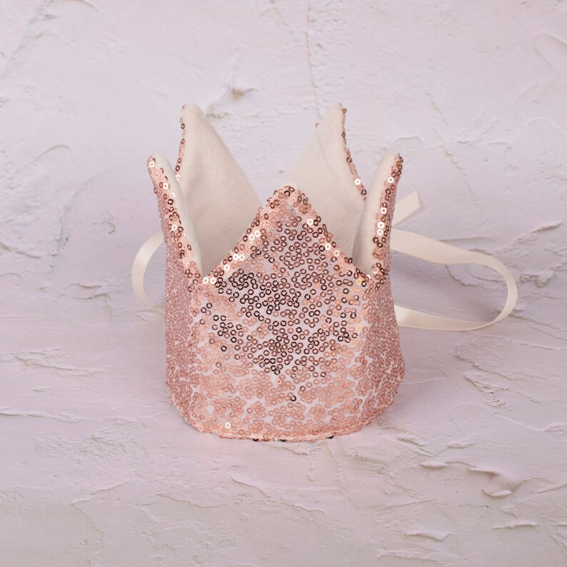 Birthday Crown Velvet Crown Dress Up Princess Crownsequins | Etsy