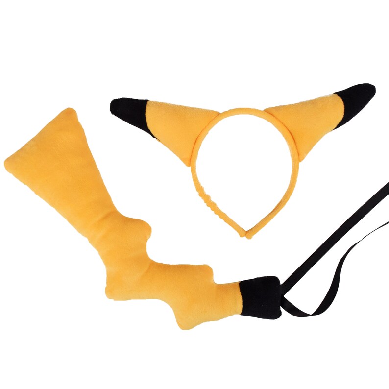 Pokemon Pikachu Costume Accessoriespikachu Ear Headband Tail - Etsy