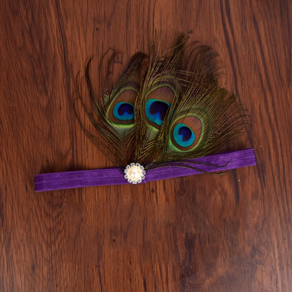 Peacock Headbands - Etsy