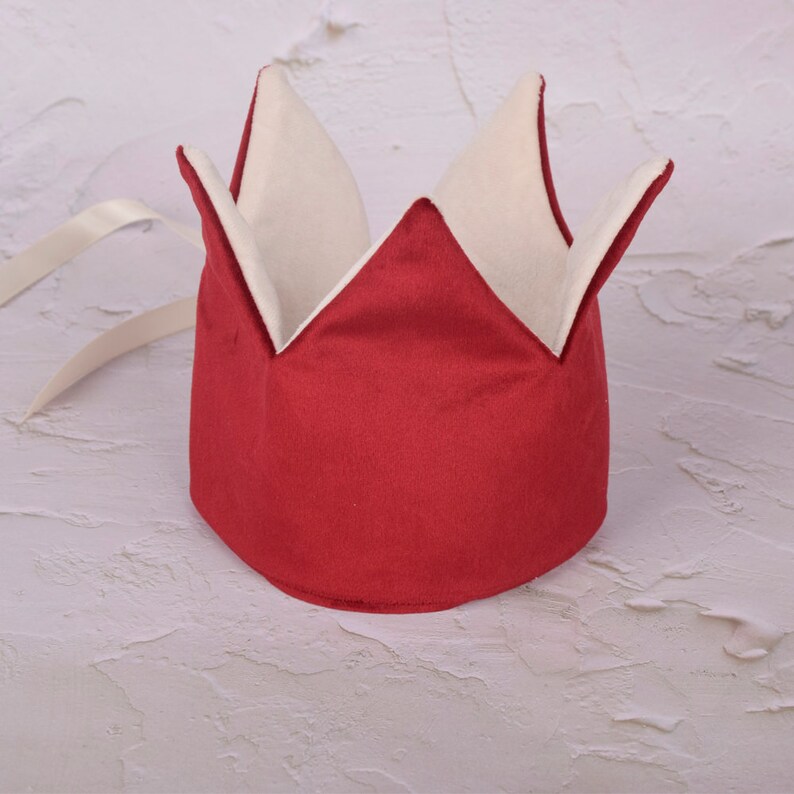 Birthday Crown Velvet Crown Dress Up Princess Crownsequins | Etsy