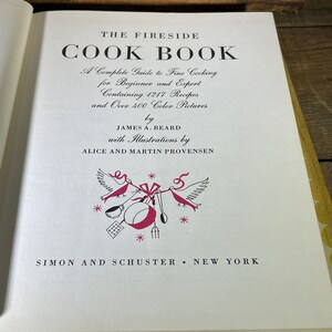 The Fireside Cook Book by James A Beard - 1949 Eighth Printing ...