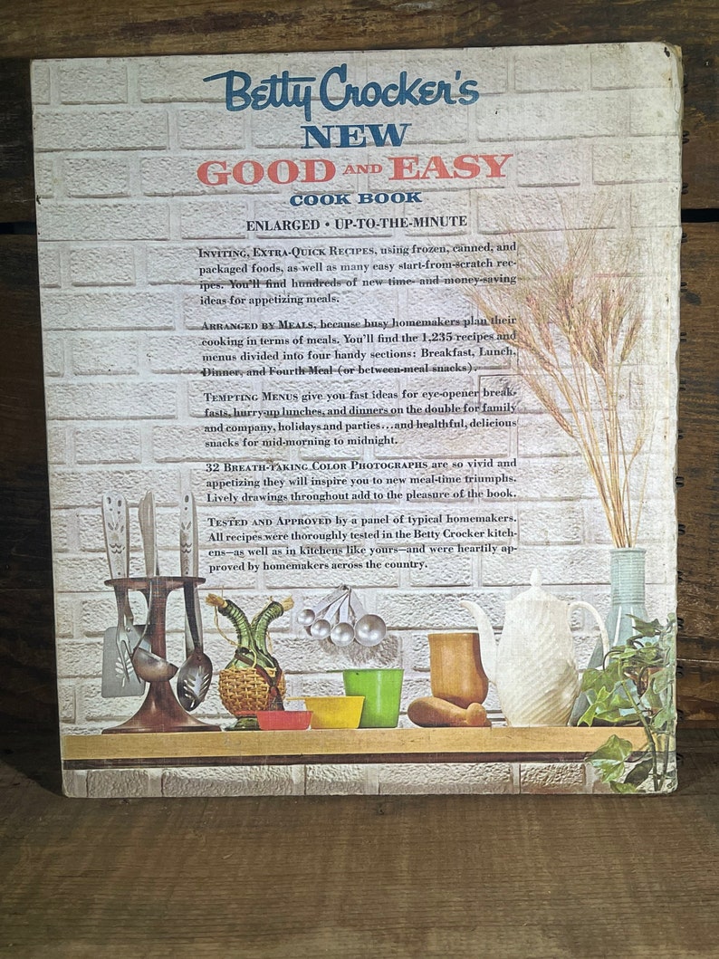 Betty Crocker's New Good and Easy Cook Book 1962 Vintage Cookbook FREE ...