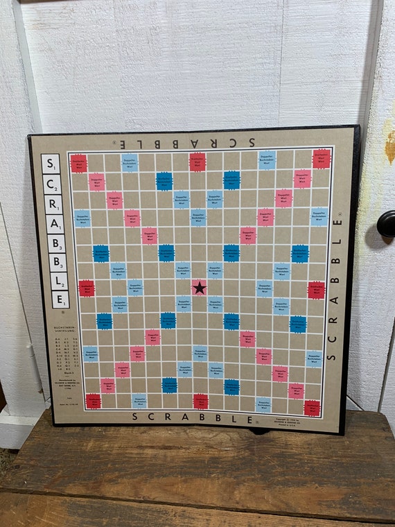 Vintage German Scrabble Board Board only | Etsy