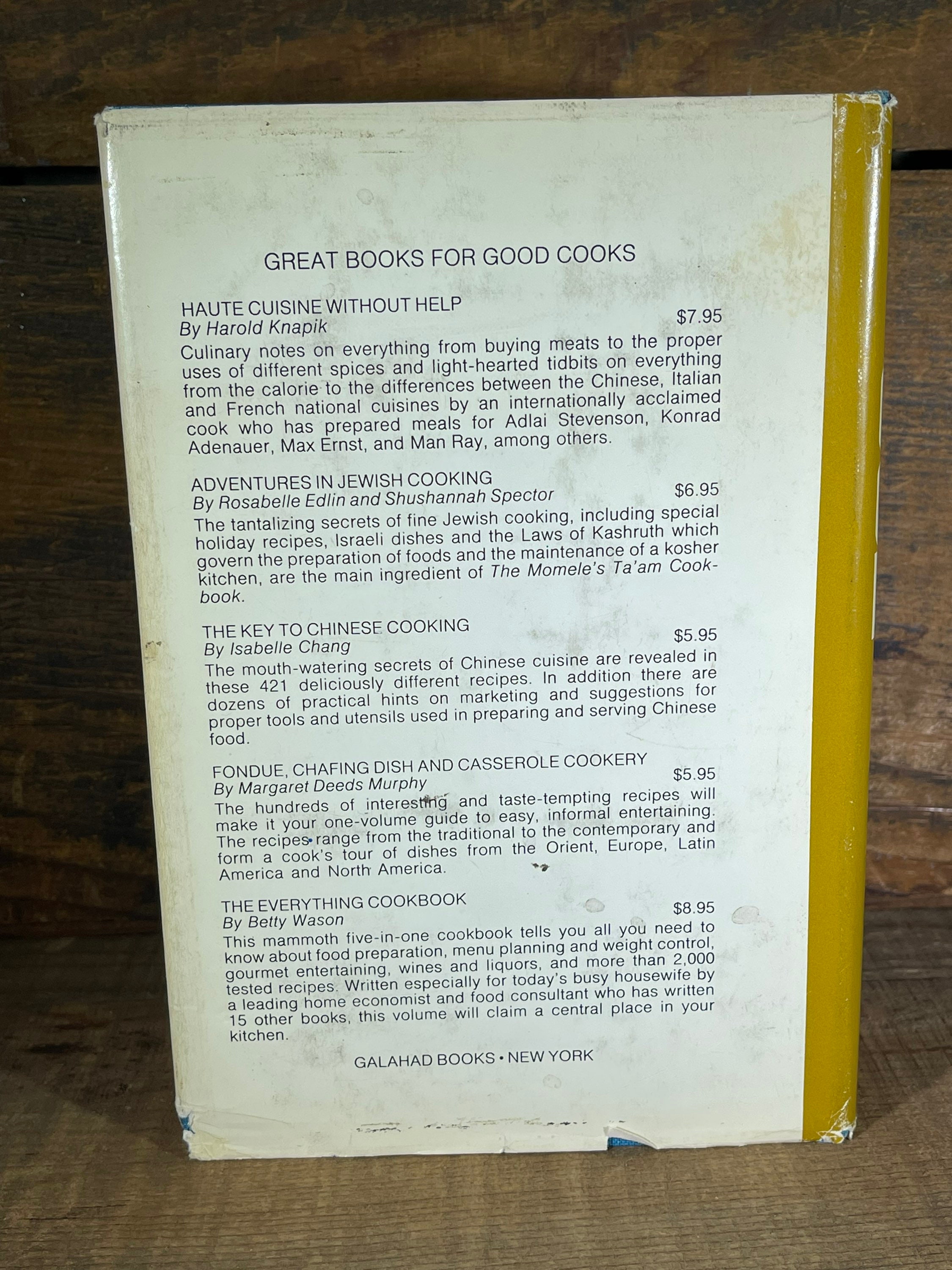 The Gold Cook Book by Louis P. De Gouy 1948 Vintage Cookbook FREE ...