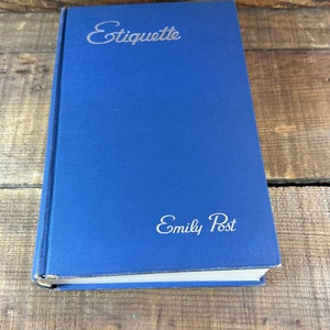 Emily Post's Etiquette - 1952 - Vintage Book - FREE SHIPPING - Etsy