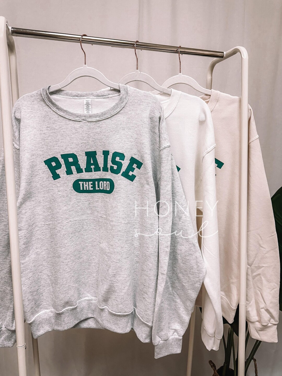 Praise the Lord Graphic Sweatshirt || Christian Screen Print Crewneck ...