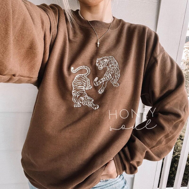 Tiger Sweatshirt - Etsy