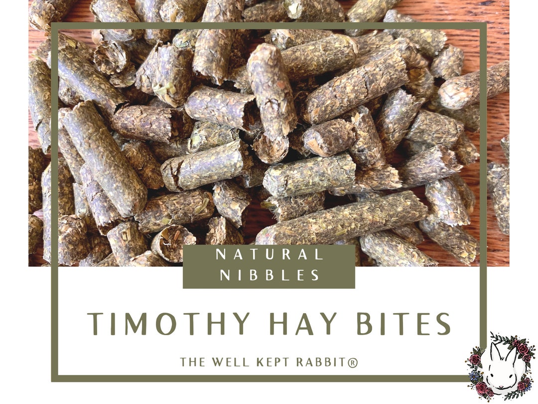 Timothy Hay Bites | Guilt-free, High Fiber Enrichment | 10 Oz | Healthy ...