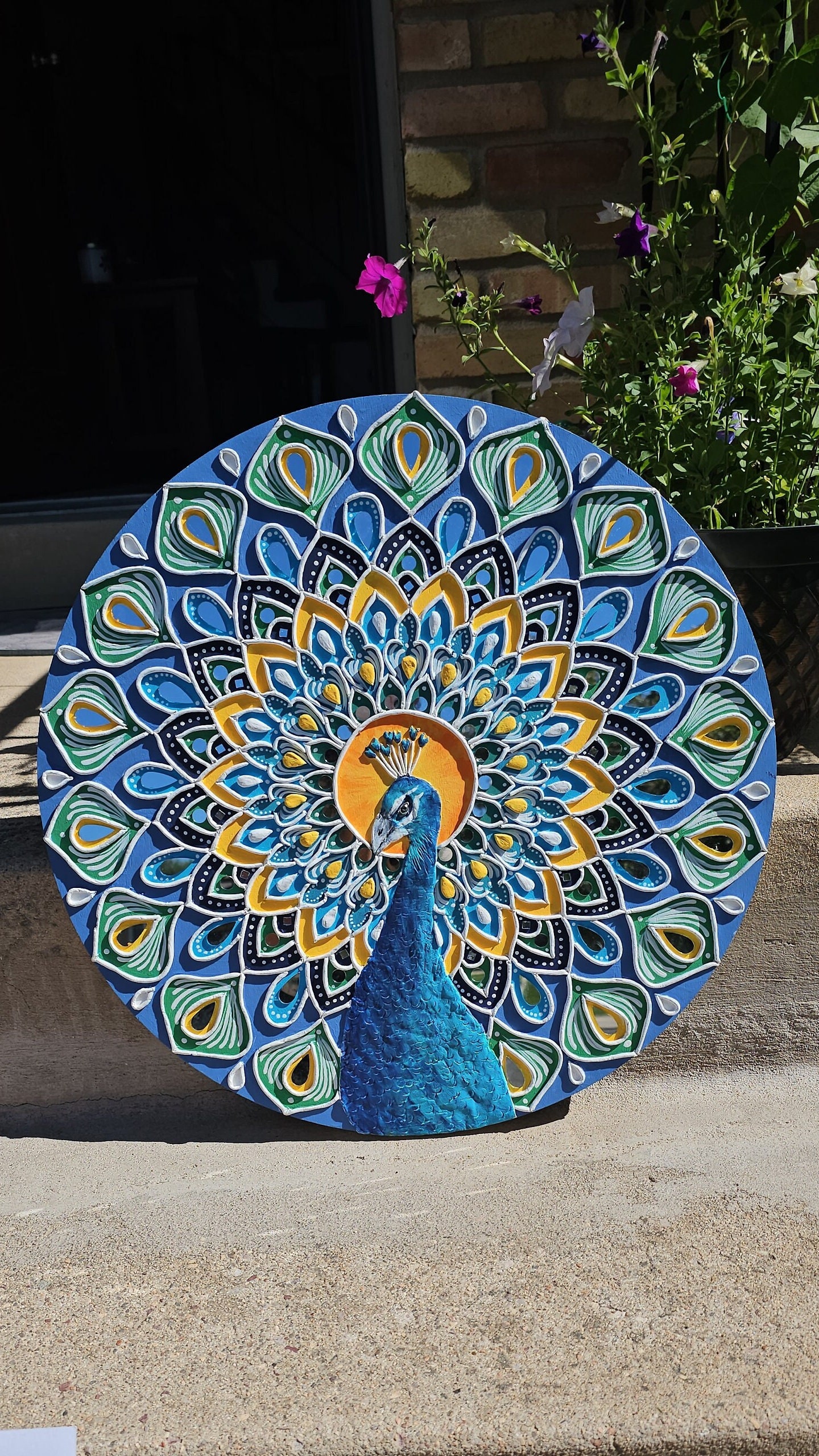 Clay and Mirror Mandala Home Decor | Lippan Art | Mandala Art | Home ...