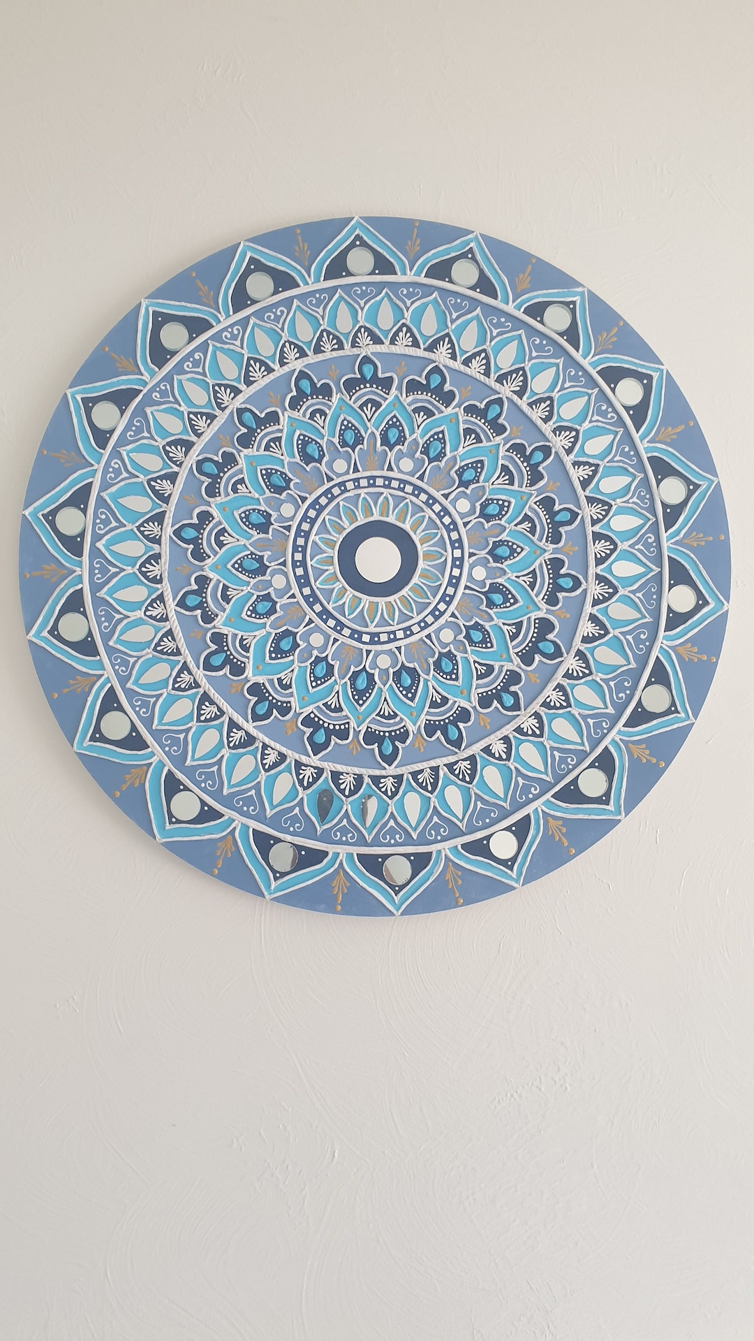 Clay and Mirror Mandala Home Decor | Lippan Art| Mandala Art | Home ...