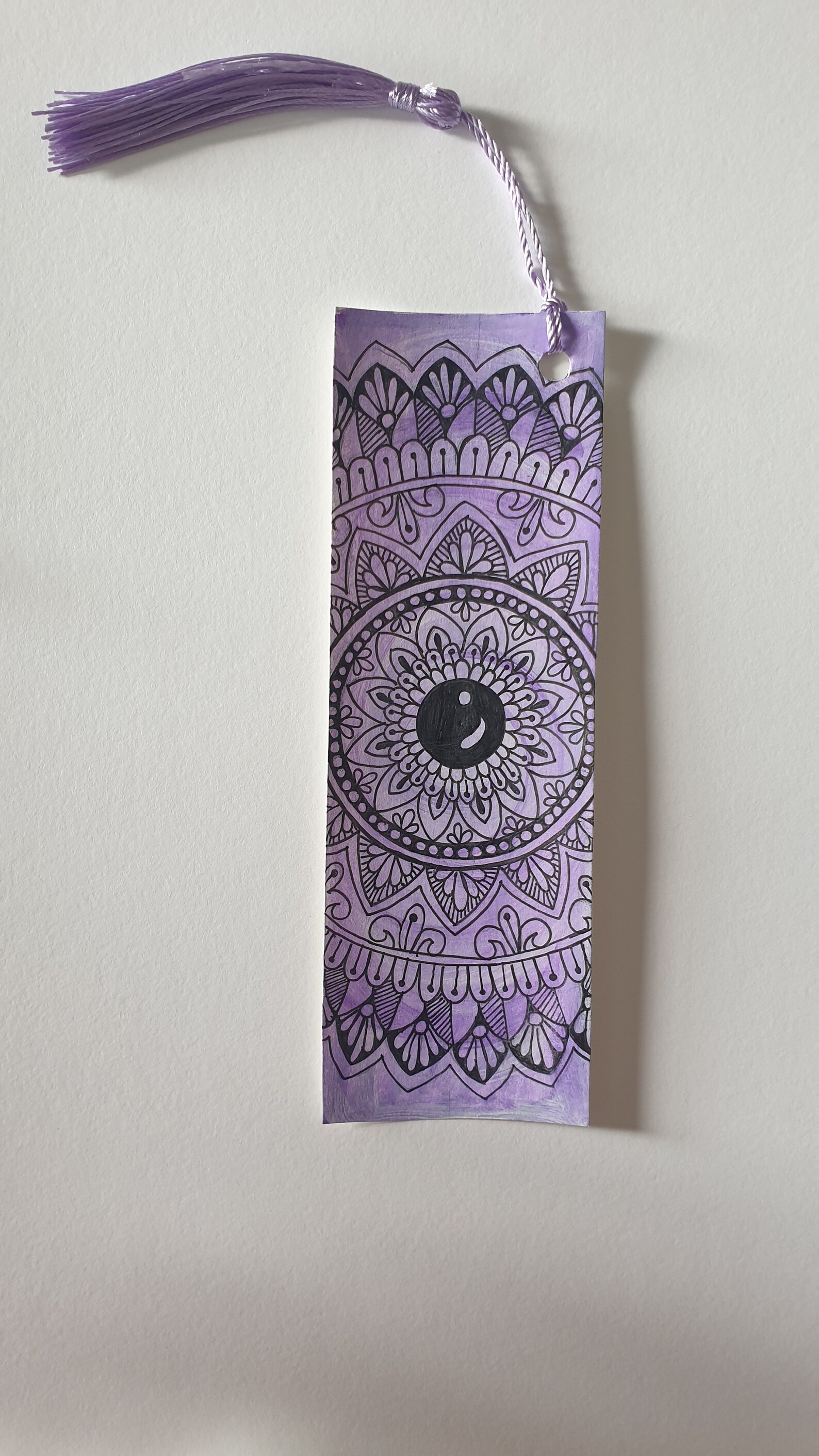 Handmade Mandala Bookmarks With Tassel | Reader's Gift | Mandala Art ...