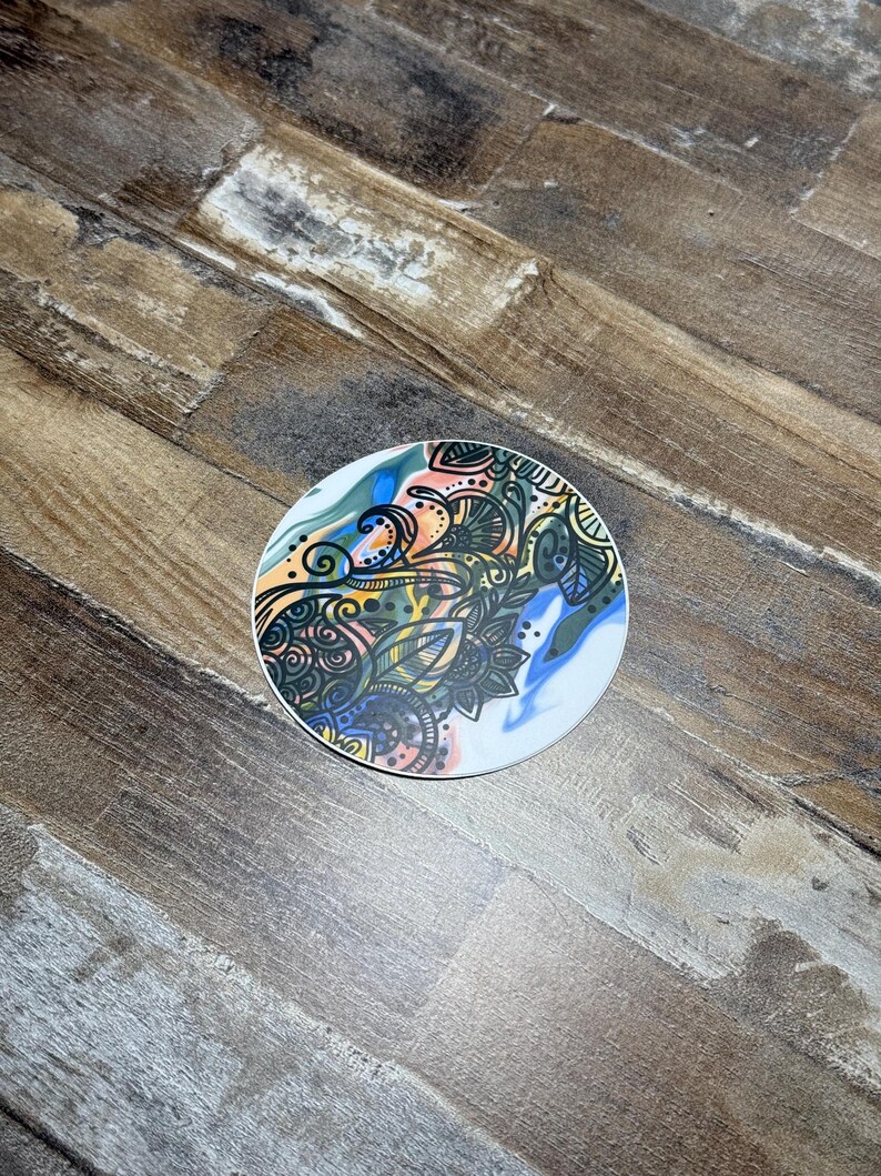 Colorful Sticker: Waterproof Hand-drawn Decal - Etsy