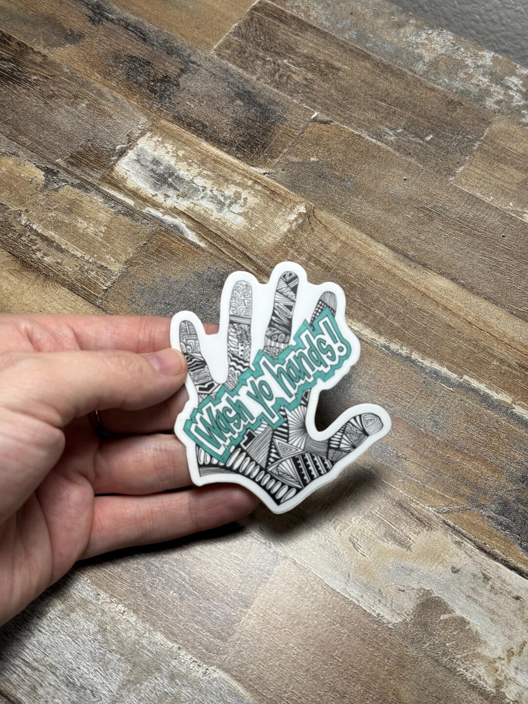 Wash Your Hands Sticker/ Germ Sticker/ Waterproof Sticker/wash Hands - Etsy