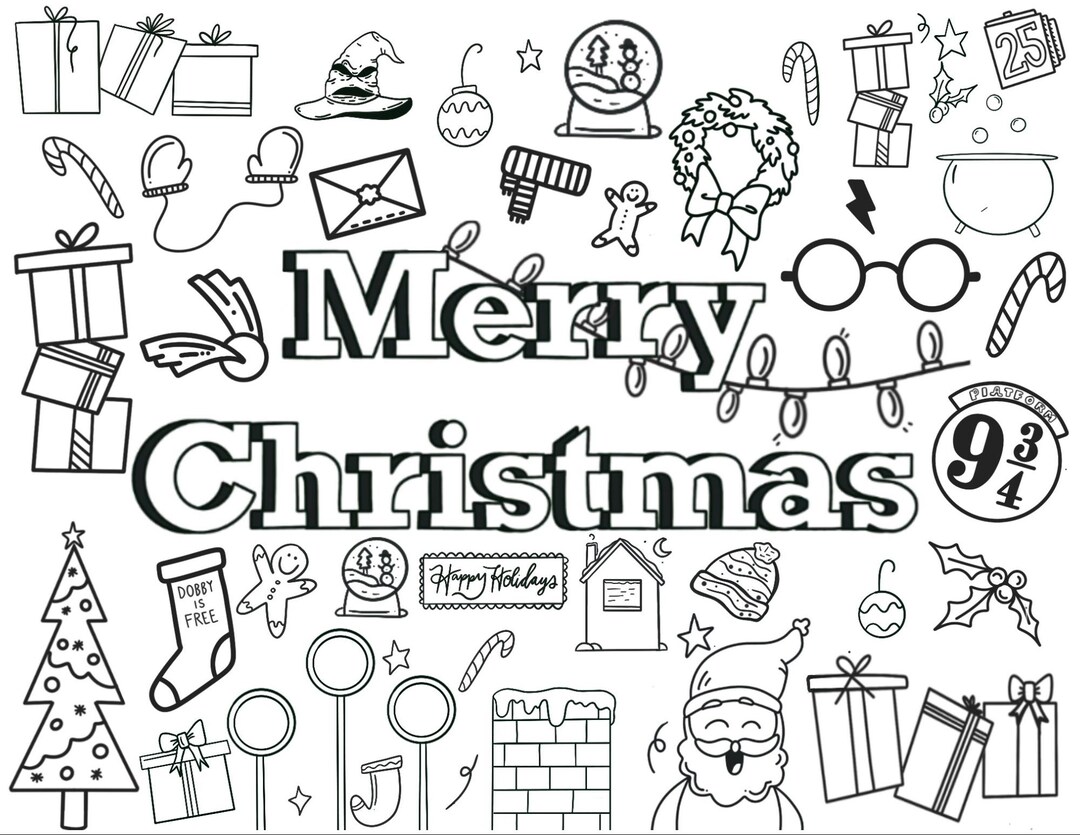 Christmas Coloring Page/ Holiday Kid's Coloring Activity/ Star Wars ...