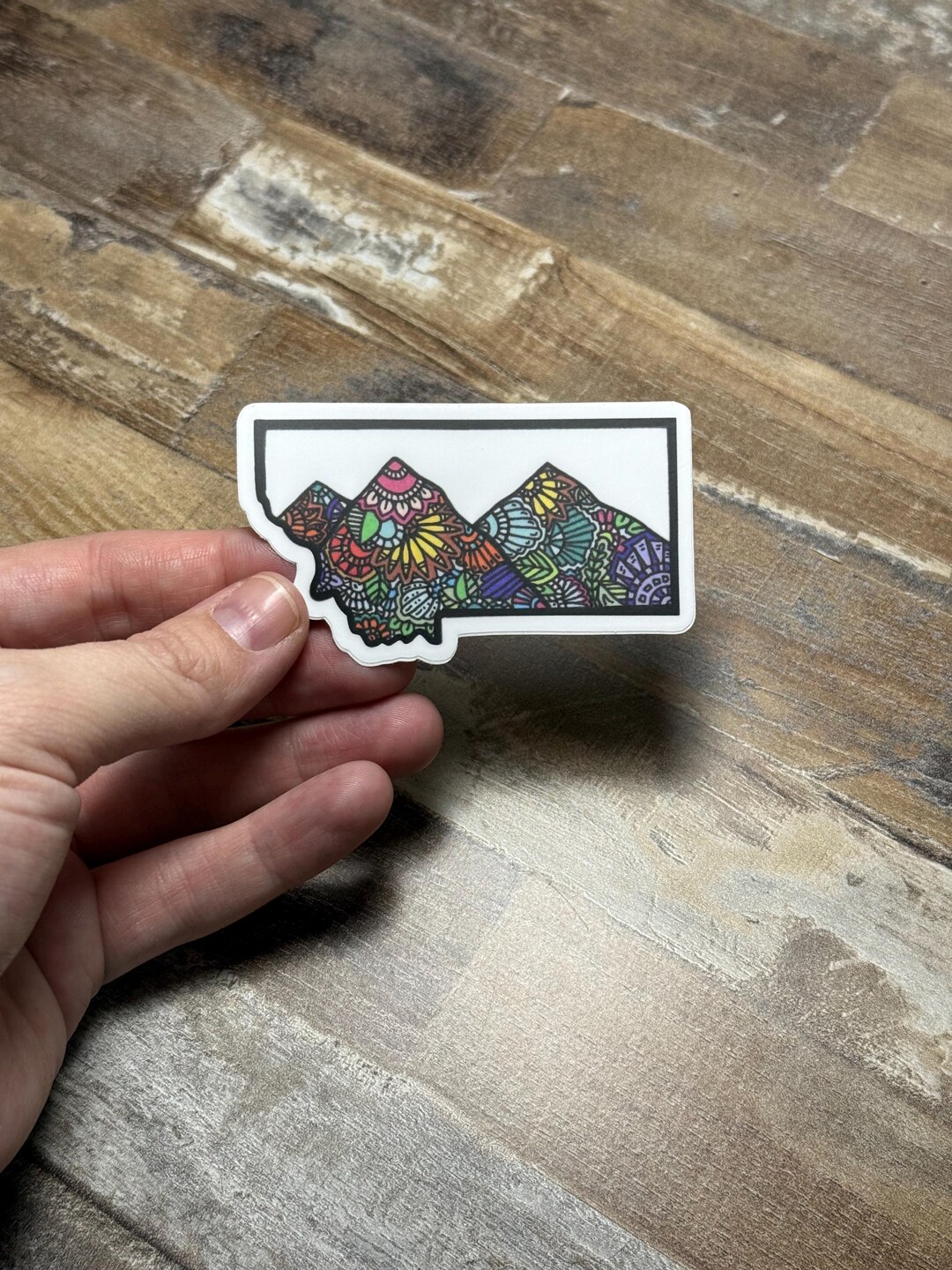 Montana Floral Sticker/positive Mindset Sticker/ Sticker/ Hand Made ...