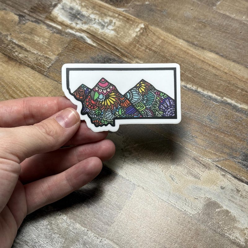 Montana Flower Stickers - Etsy
