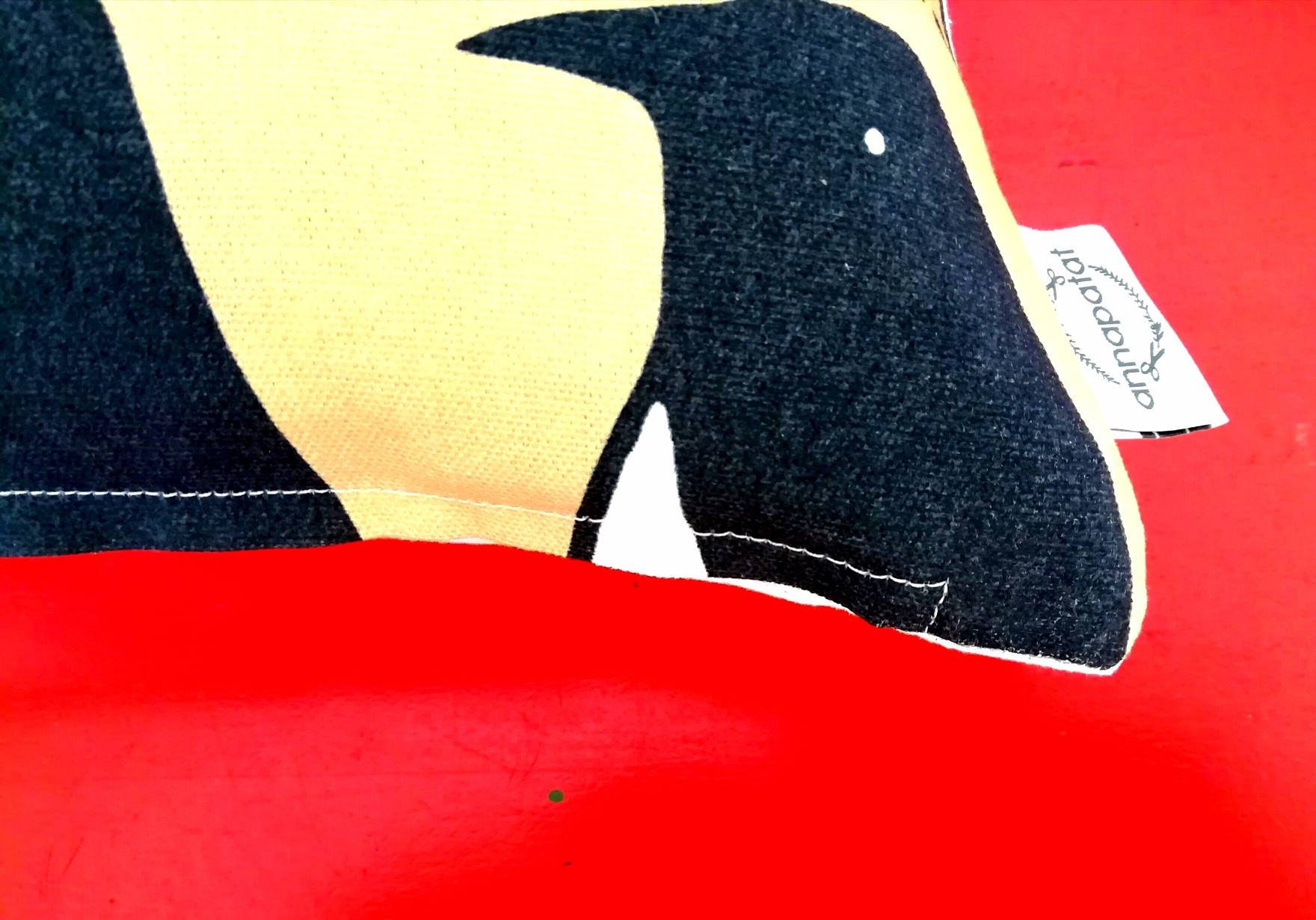 Pedro Penguin Colour Pollen Scion Fabric Cushion | Etsy