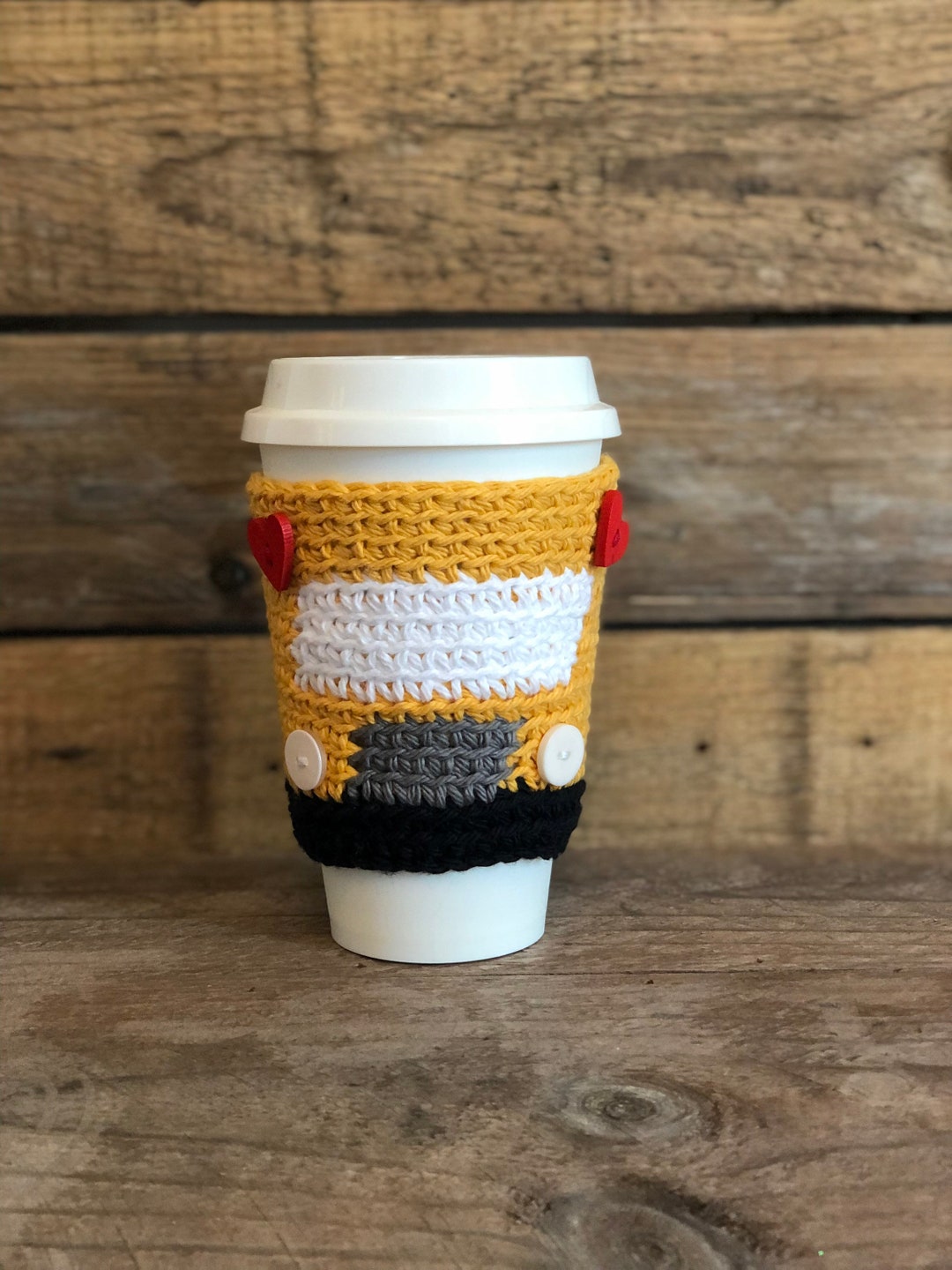 Cup/cozy/crocheted/school Bus/driver/handmade/coffee/tea/cup/gift Ideas ...