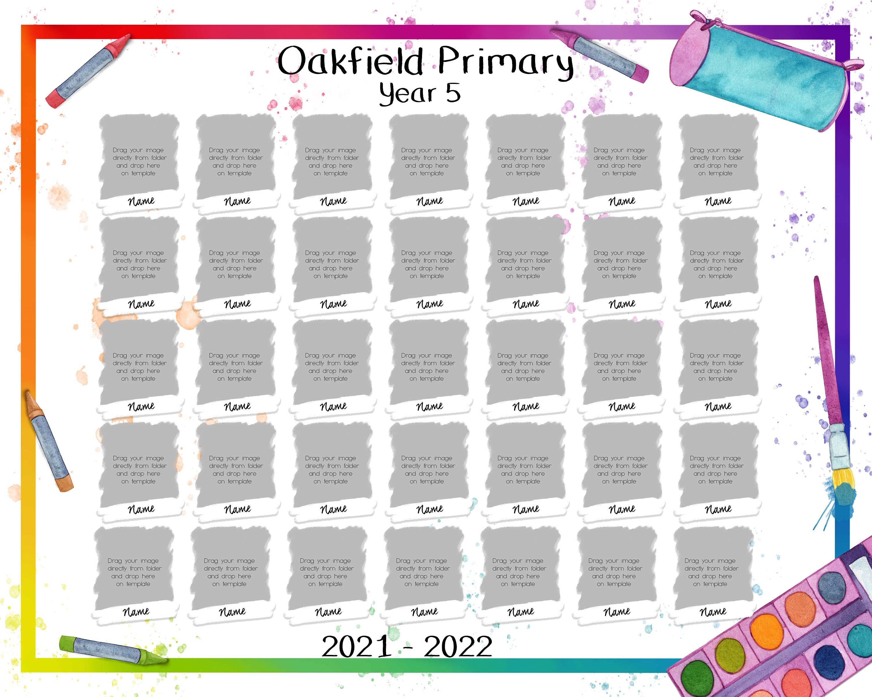 Custom Class Photo, Personalised Class Photo, Class of 2023, School ...