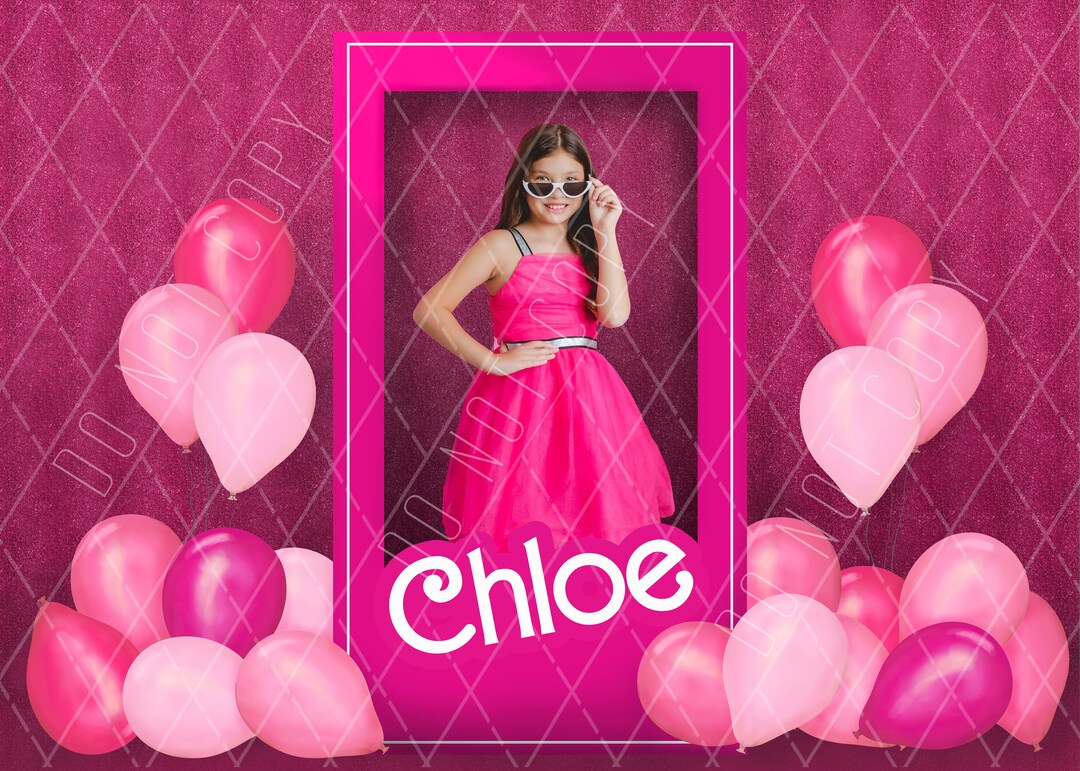 Pink Doll Box Digital Backdrop, Barbie Inspired Photoshoot (digital ...