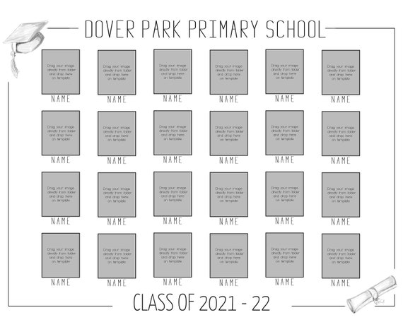 Class Photo Template School Photo Template School Digital - Etsy Ireland