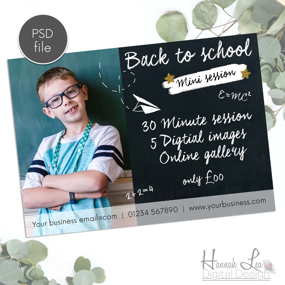 Back to School Mini Template, School Template, School Digital ...
