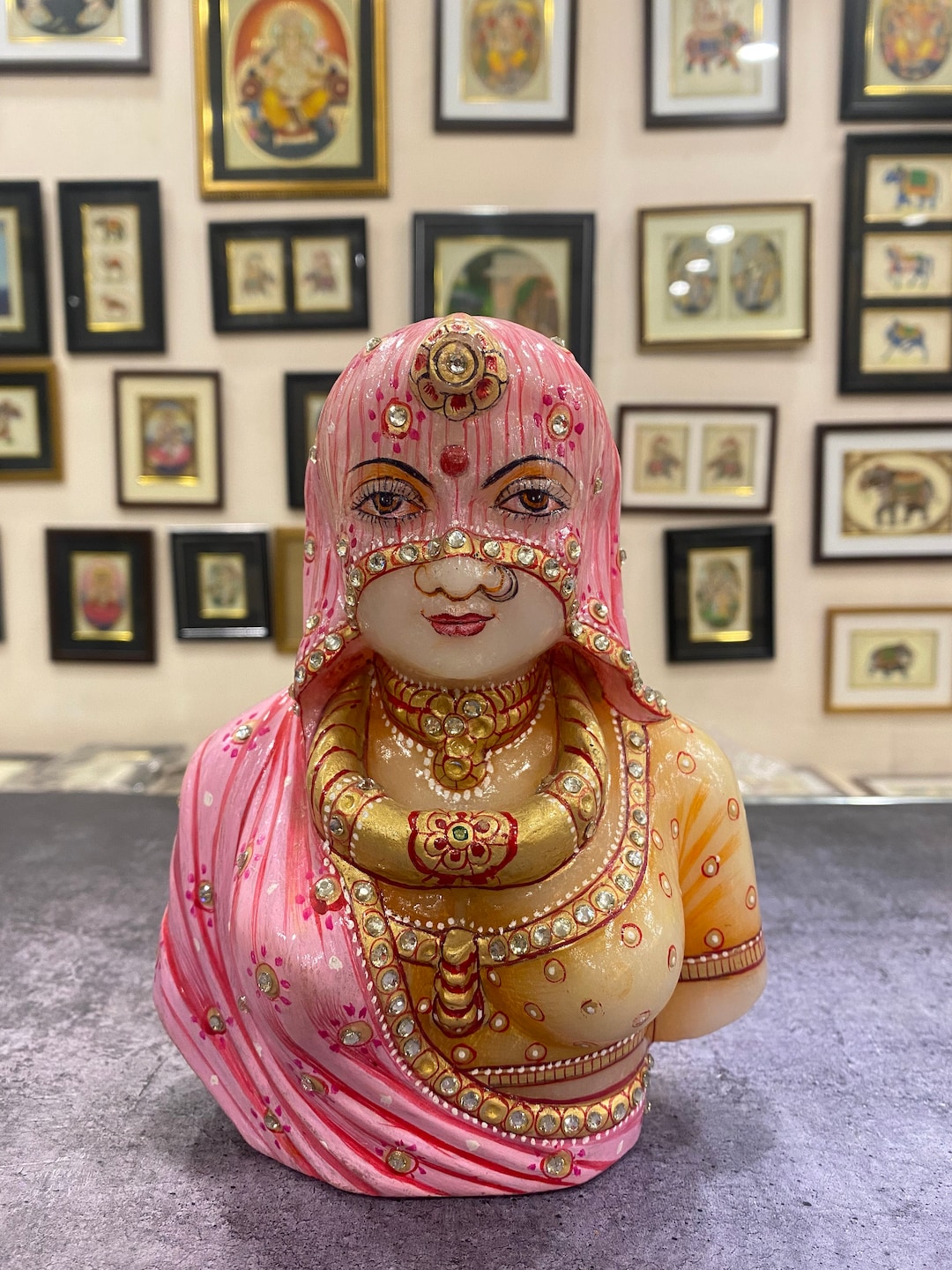 Marble Lady Sculpture Indian Lady With Saree Sculpture of - Etsy