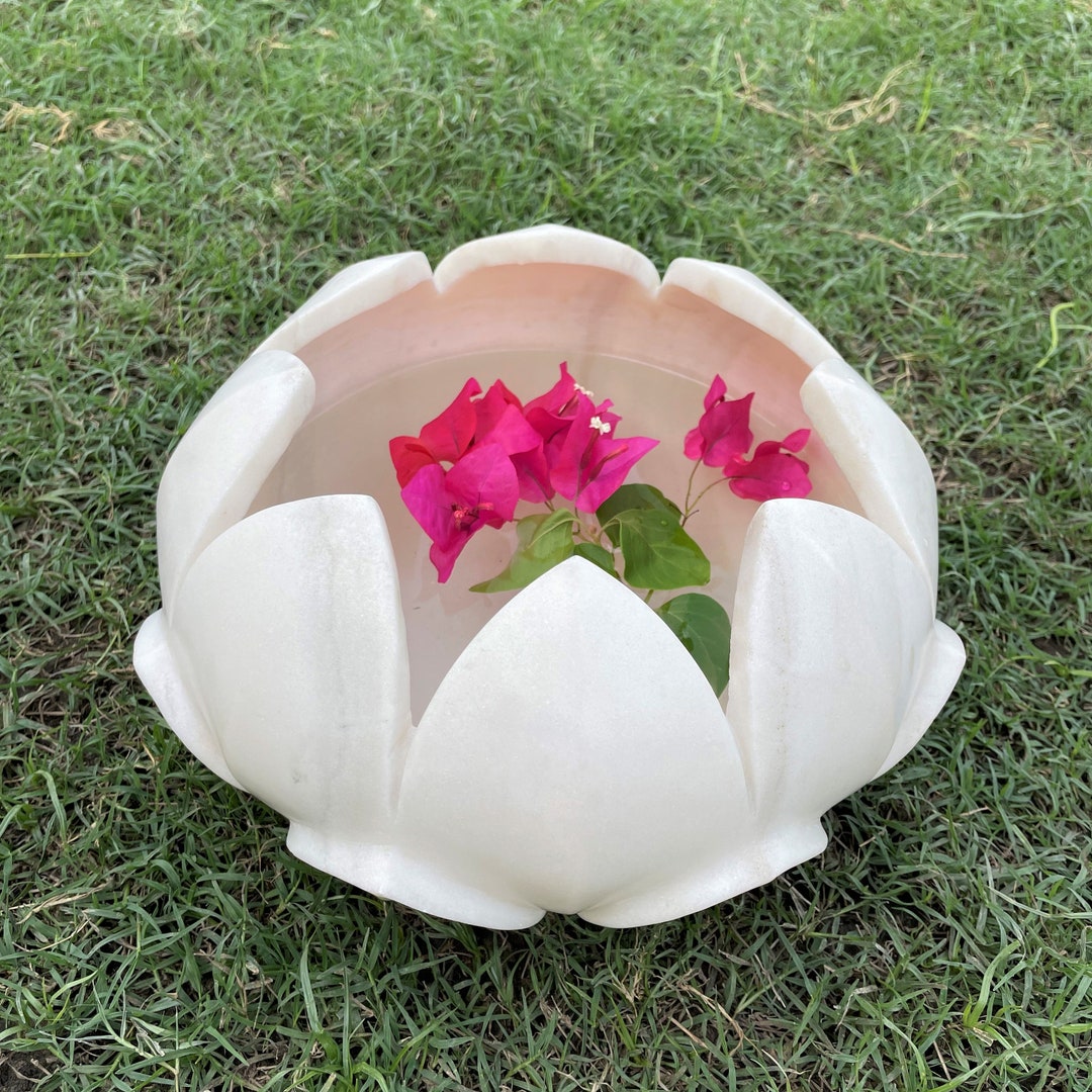 Marble Urli, Decorative Marble Bowl , Flower Bowl , Fruit Bowl ...