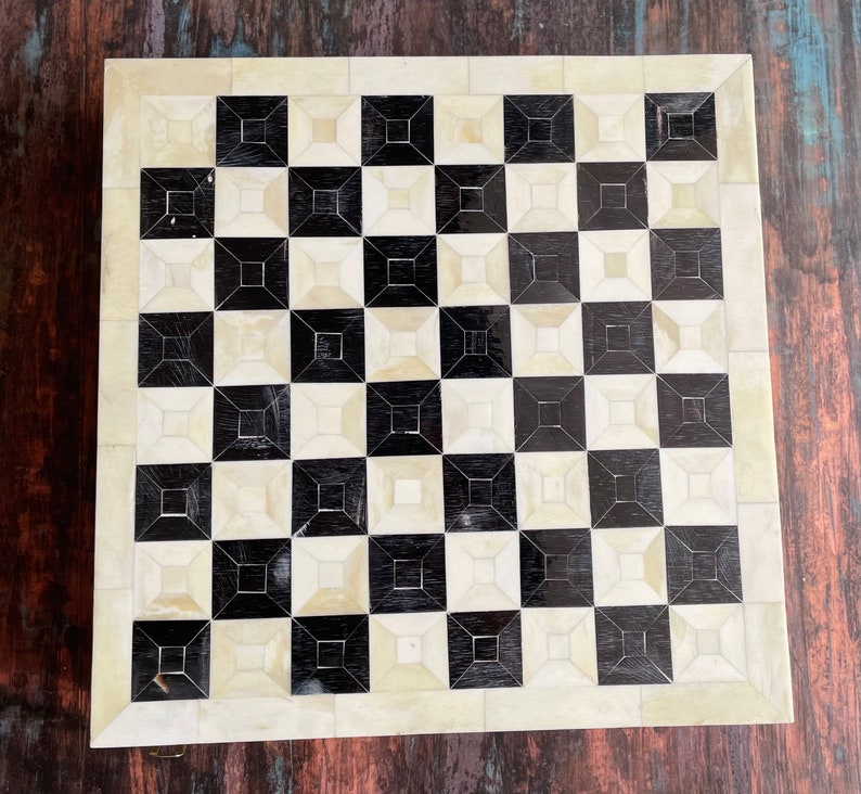 Hand Carved Bone Chess Set, Unique Chess Collection, Premium Hand Made ...