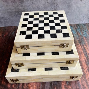 Hand Carved Bone Chess Set, Unique Chess Collection, Premium Hand Made ...