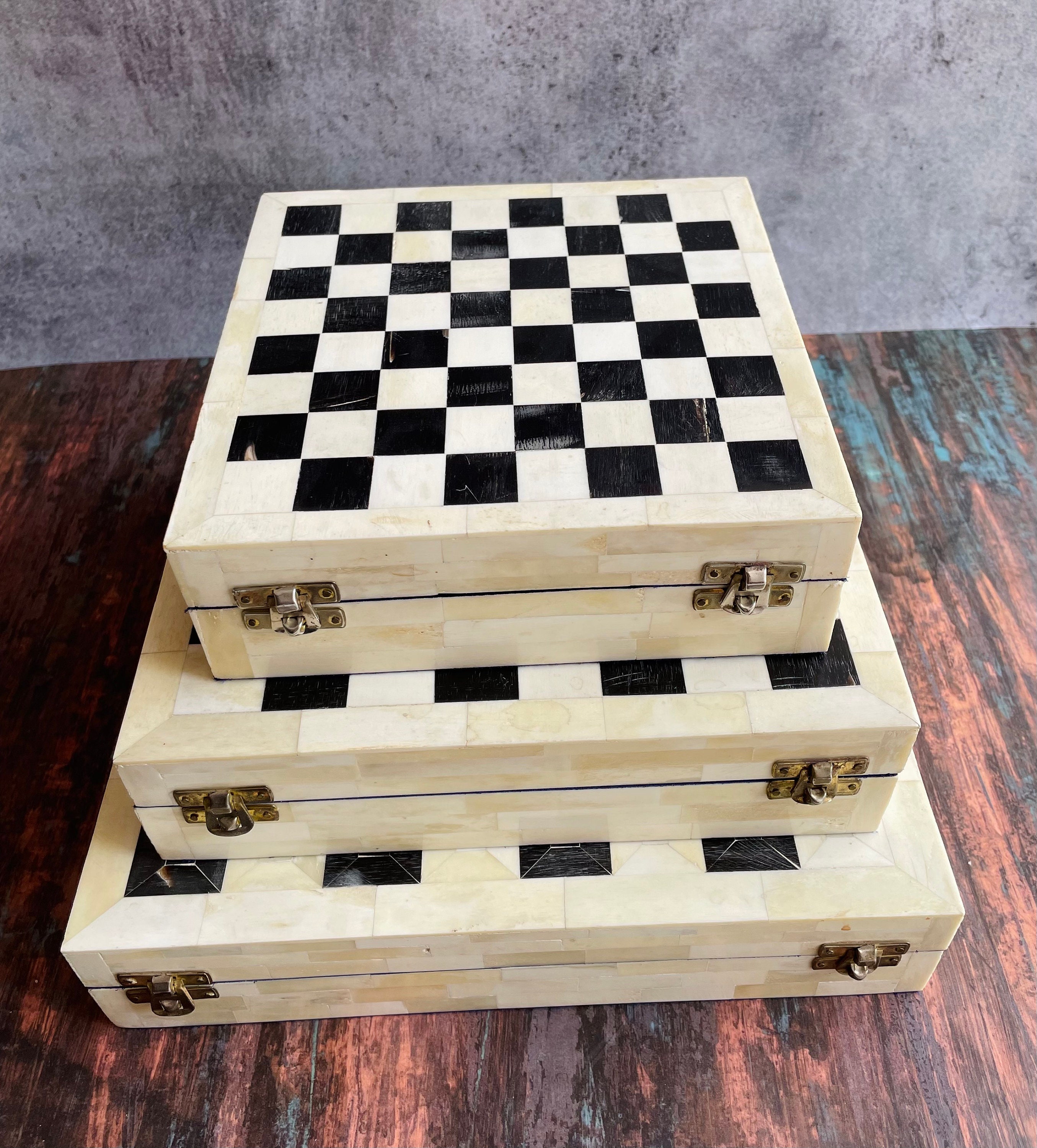Hand Carved Bone Chess Set, Unique Chess Collection, Premium Hand Made ...