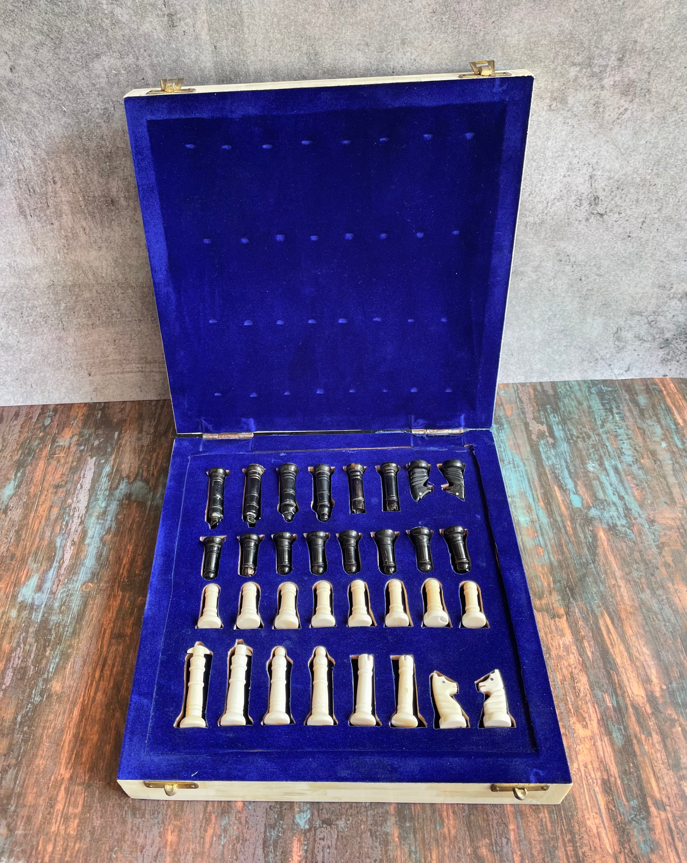 Hand Carved Bone Chess Set, Unique Chess Collection, Premium Hand Made ...